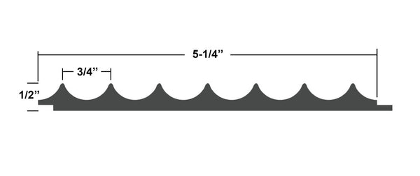 Fluted Thin Scallop Paneling